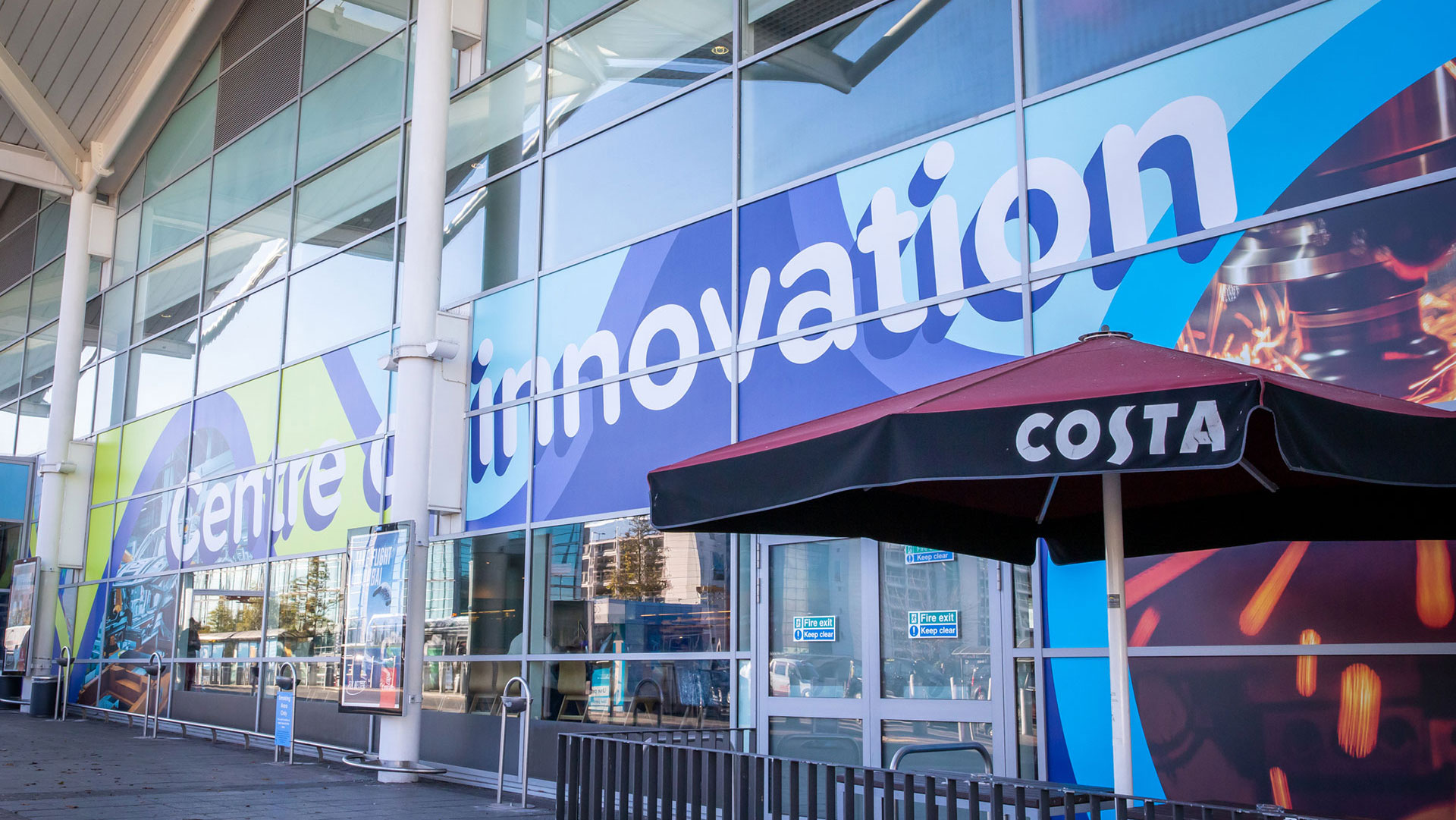 Birmingham Airport Terminal Exterior Branding - RBH