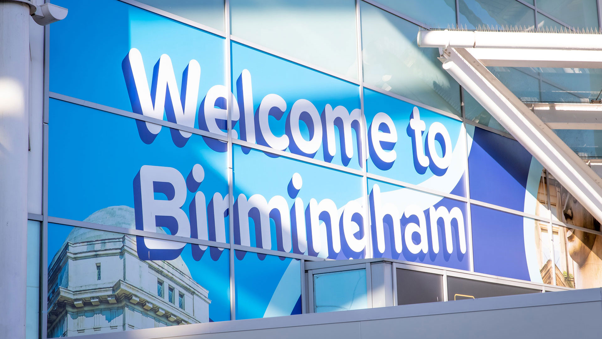 Birmingham Airport Terminal Exterior Branding - RBH